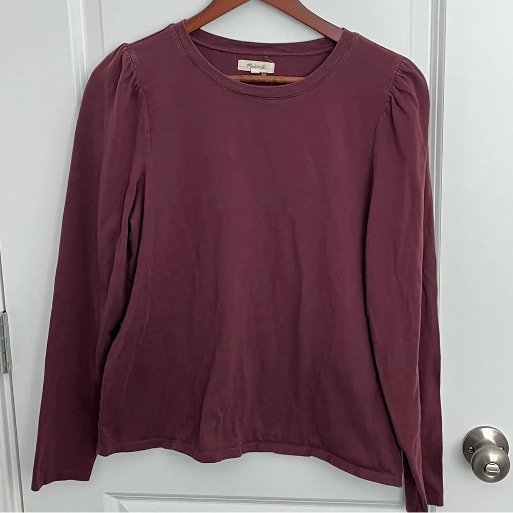 Madewell | Tops | Madewell Puff Shoulders Top | Poshmark